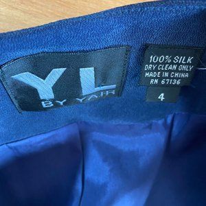 YL by Yair | Jackets & Coats | Vintage 0 Silk Blue Blazer By Yl | Poshmark